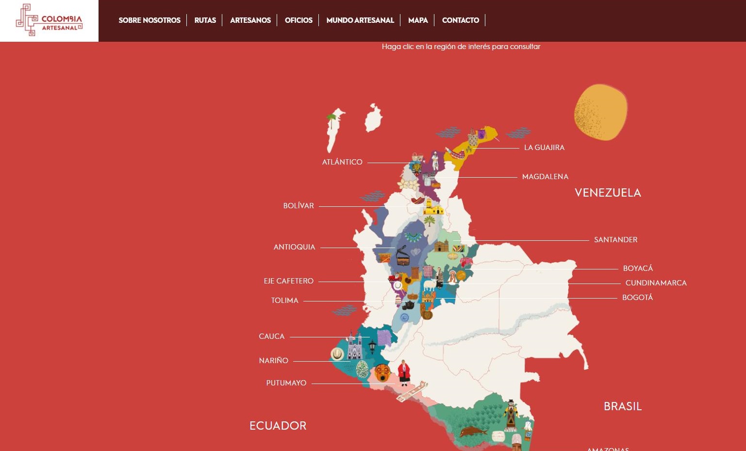 Colombia cuenta con un mapa turístico artesanal - Report News - Colombia