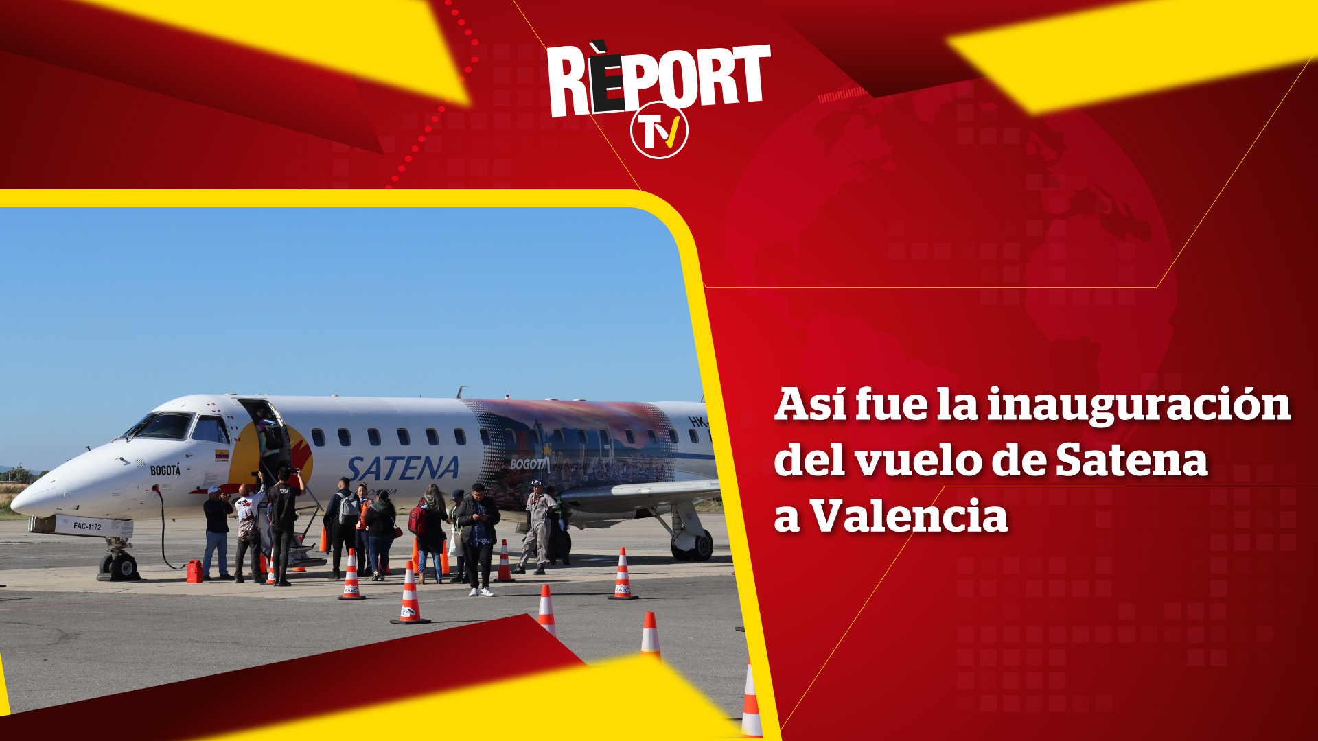 Así fue la inauguración del vuelo de Satena a Valencia - Report News ...
